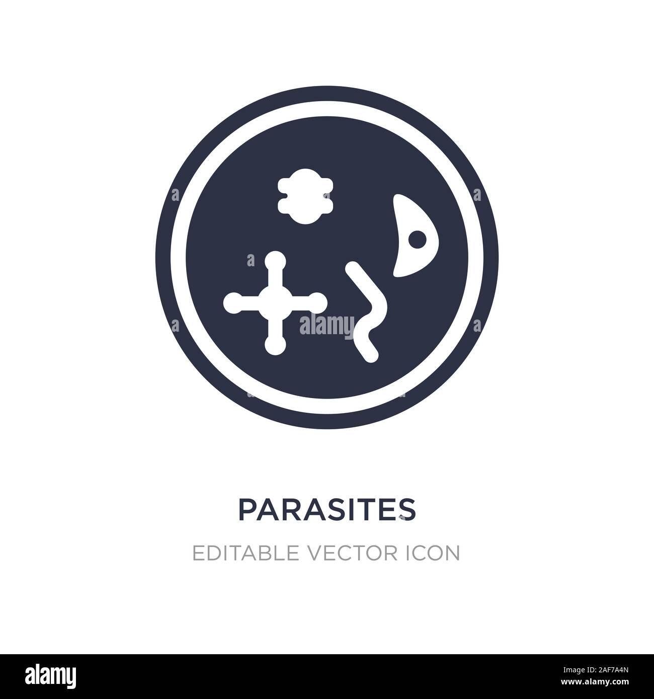 parasites icon on white background. Simple element illustration from ...