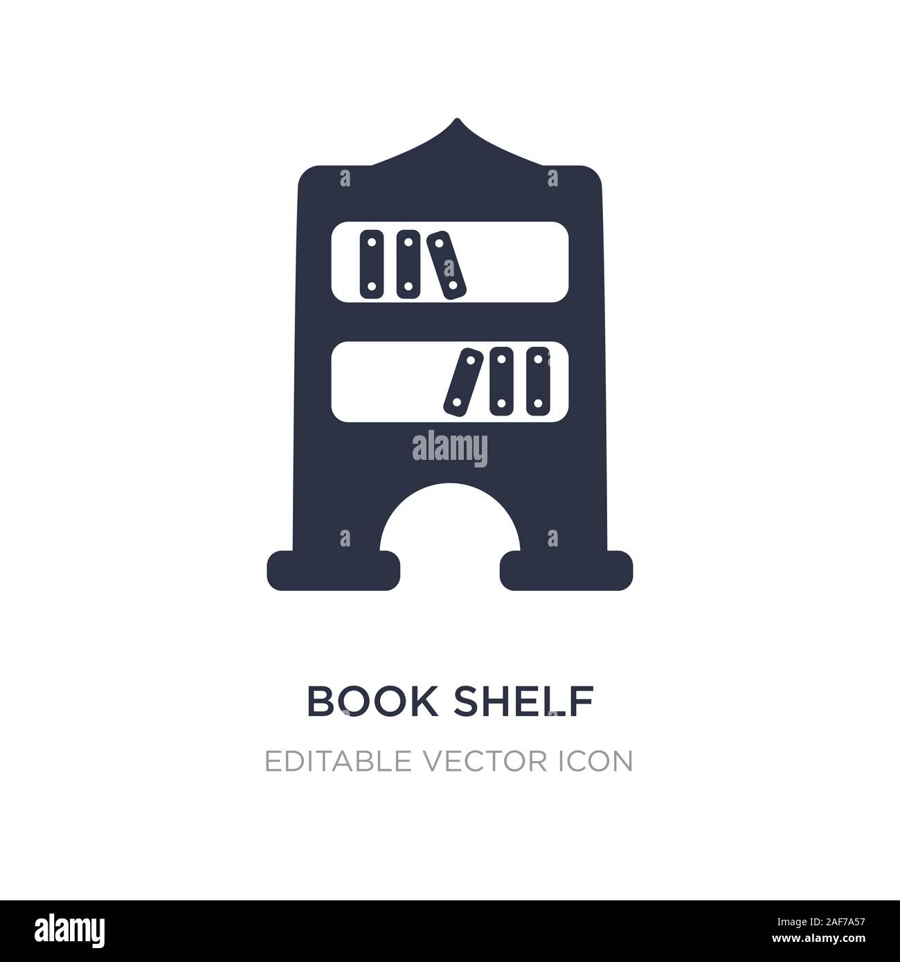 book shelf icon on white background. Simple element illustration from ...