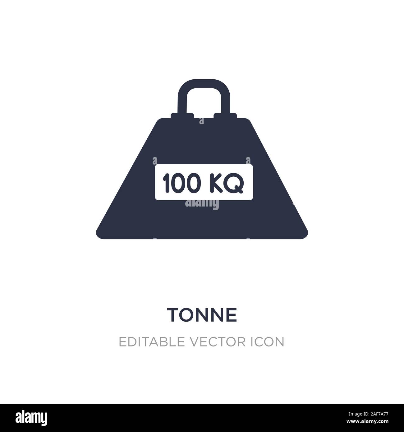 tonne icon on white background. Simple element illustration from ...