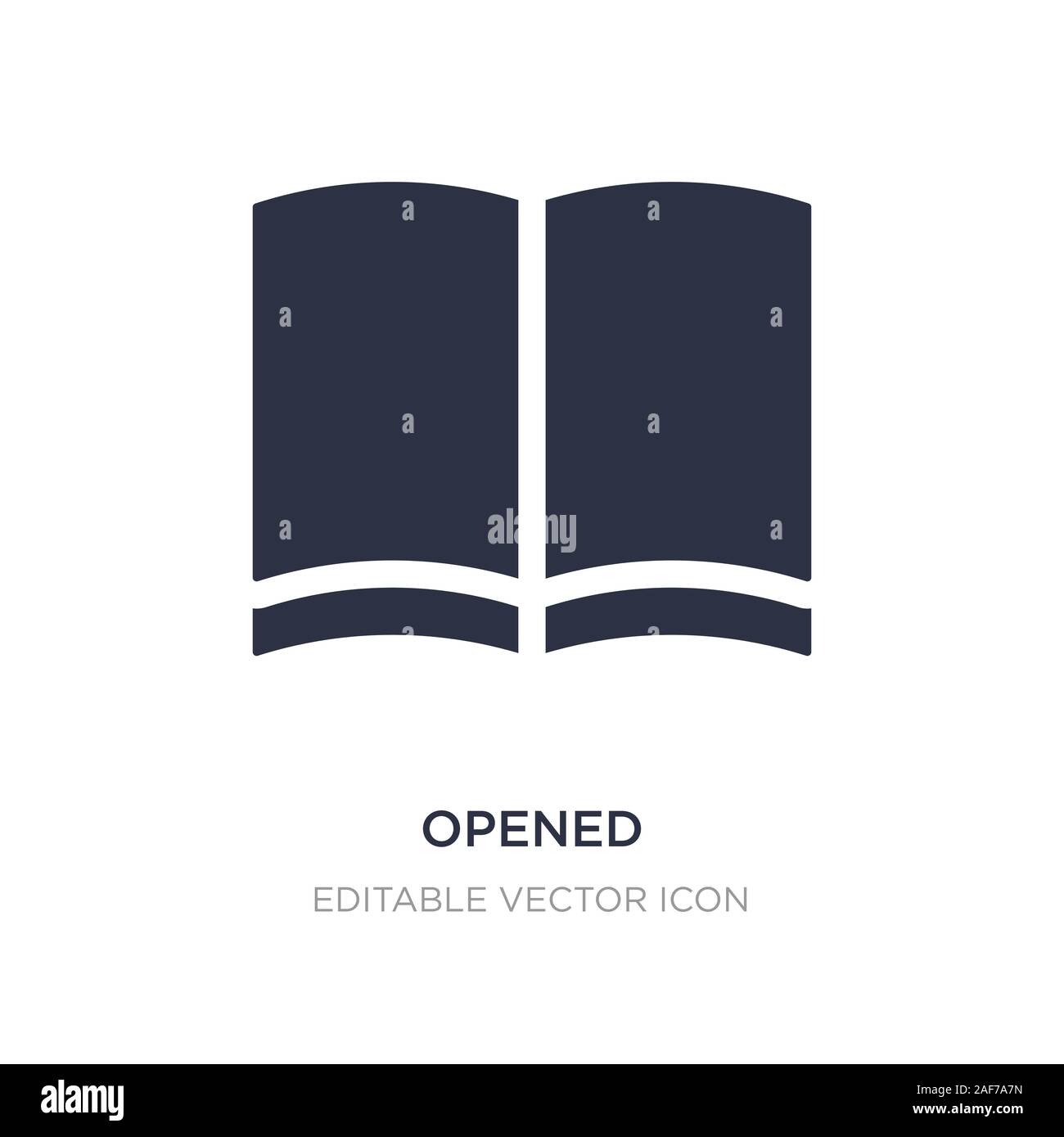 opened icon on white background. Simple element illustration from ...