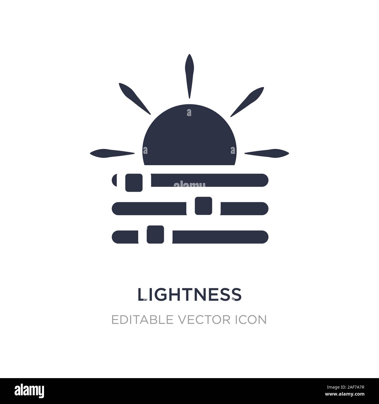 lightness icon on white background. Simple element illustration from ...