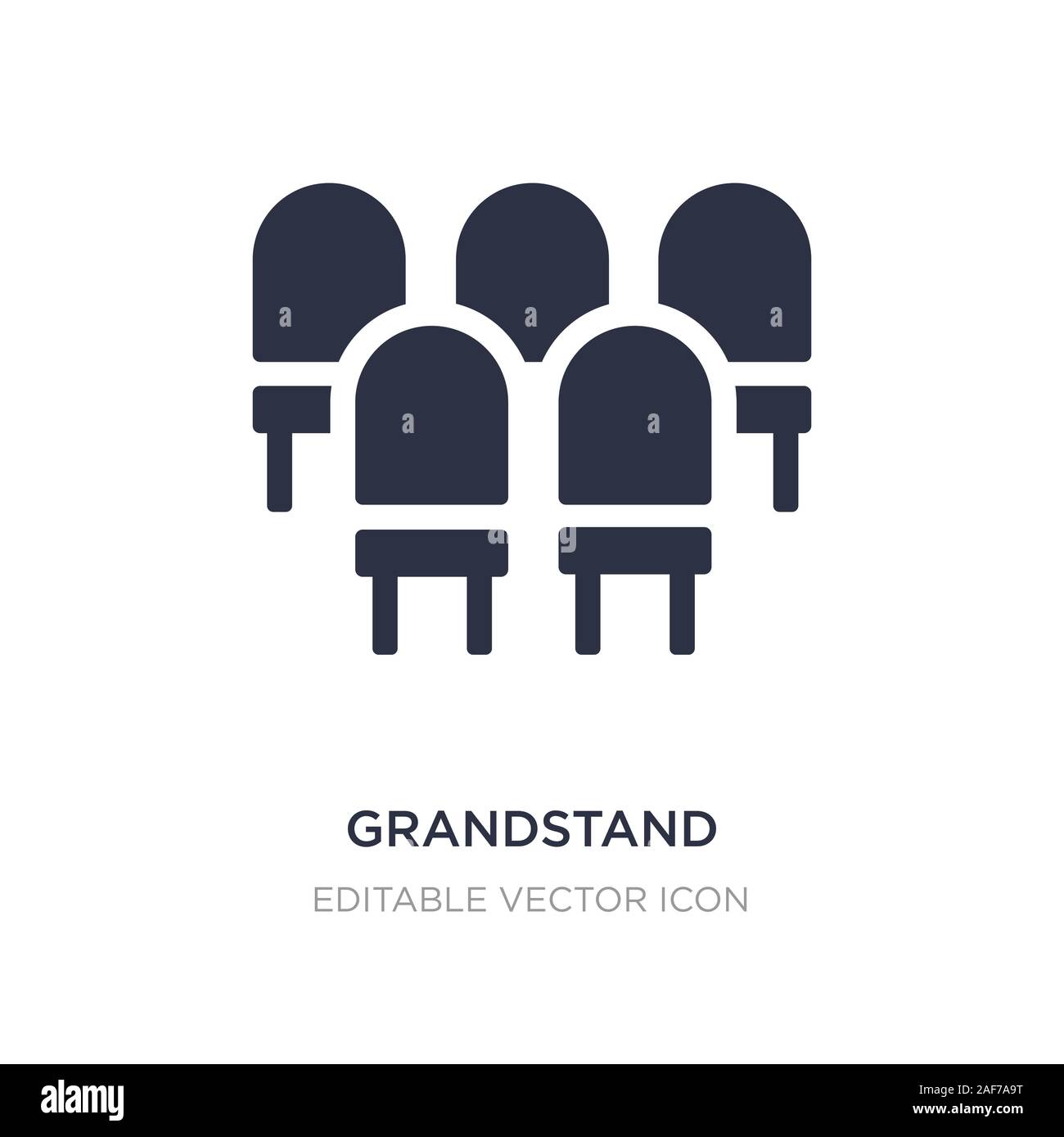 grandstand icon on white background. Simple element illustration from ...