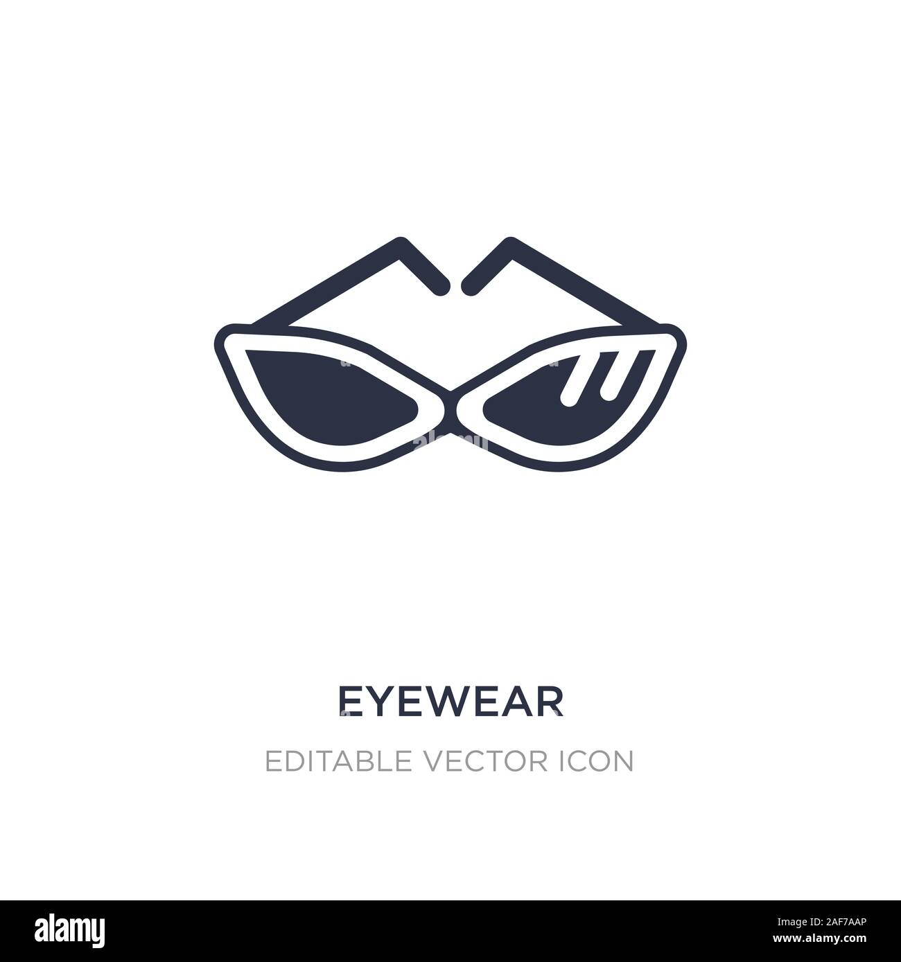 eyewear icon on white background. Simple element illustration from ...