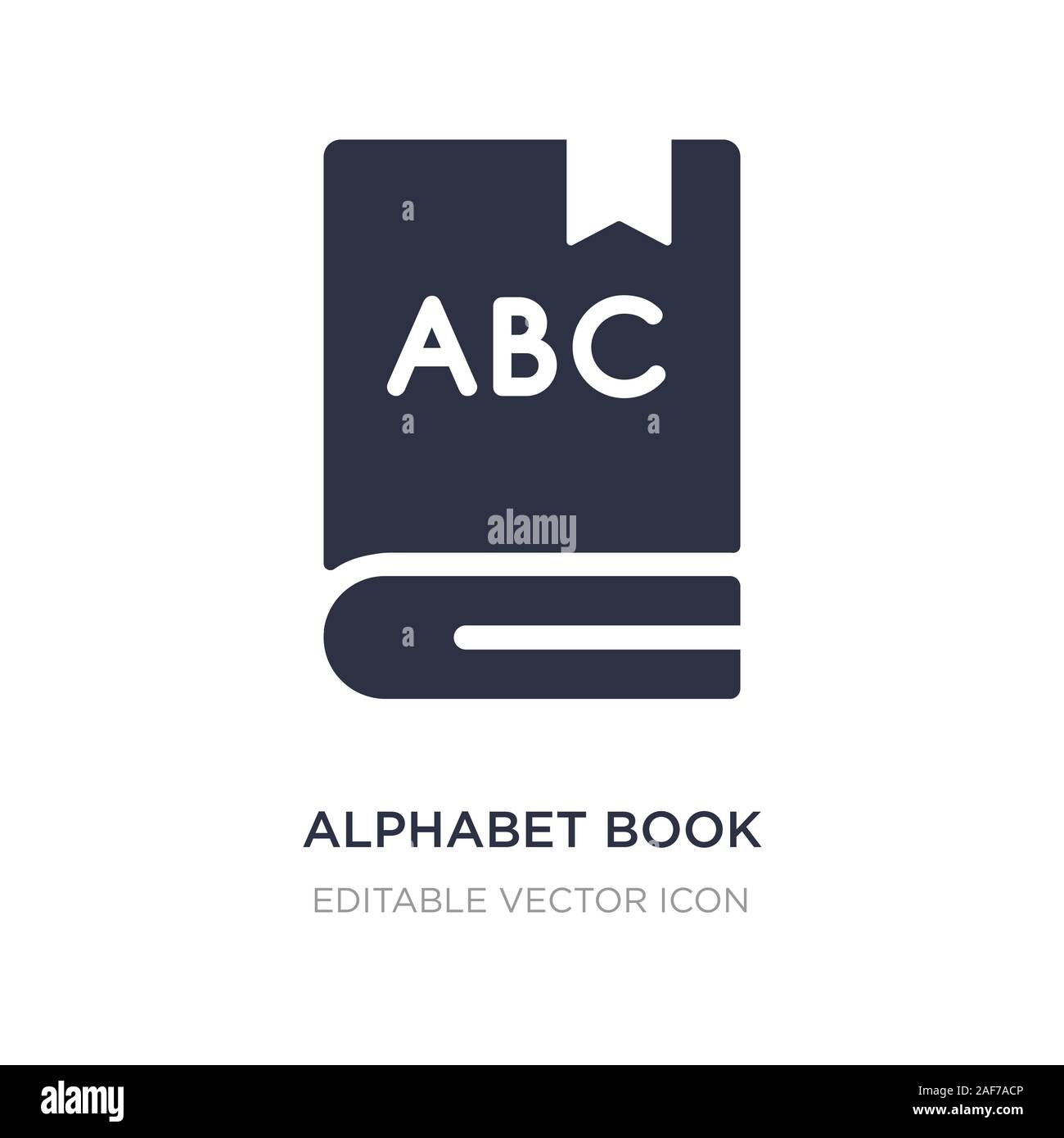 alphabet book icon on white background. Simple element illustration ...