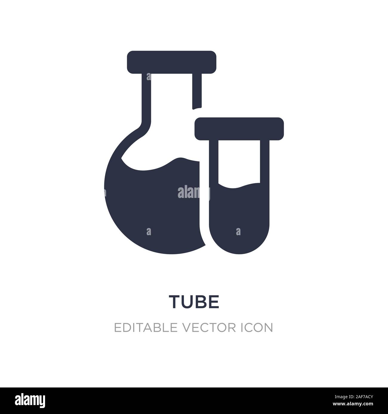 tube icon on white background. Simple element illustration from ...