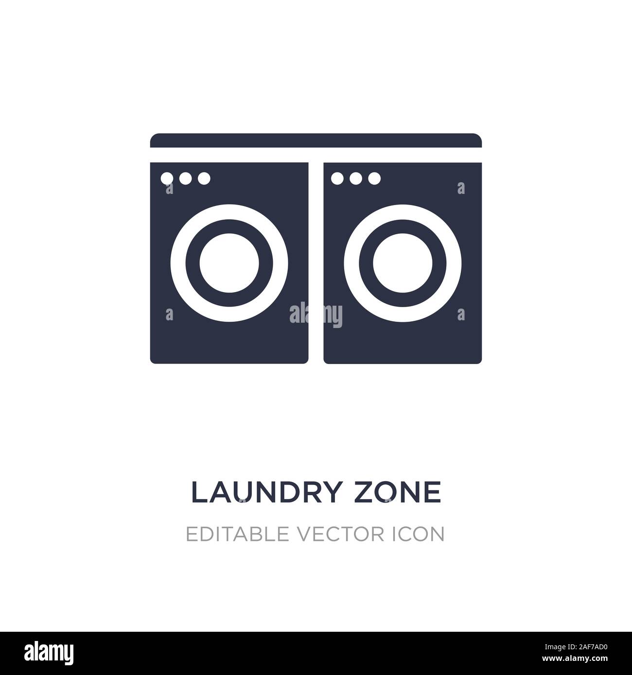 laundry zone icon on white background. Simple element illustration from ...