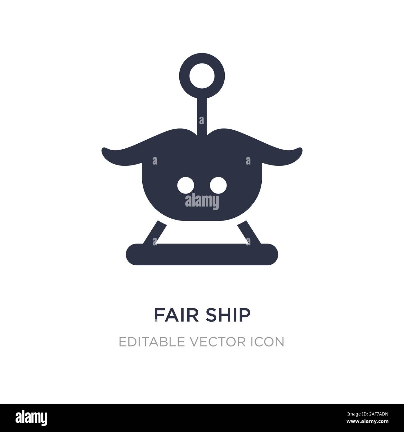 fair ship icon on white background. Simple element illustration from ...