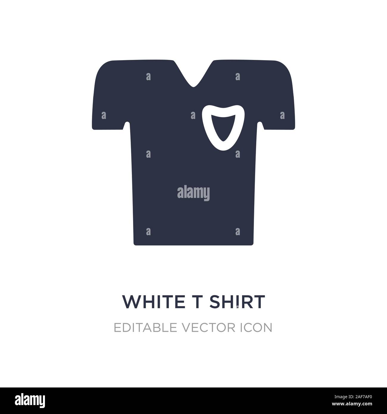 white t shirt icon on white background. Simple element illustration ...