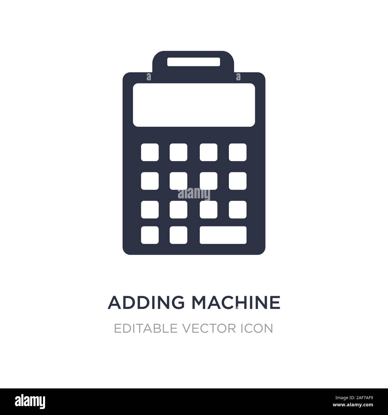 adding machine icon on white background. Simple element illustration ...
