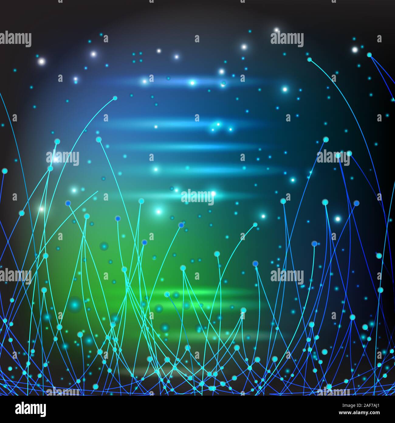 Abstract Optical Fibers. Futuristic background. vector technology Stock ...