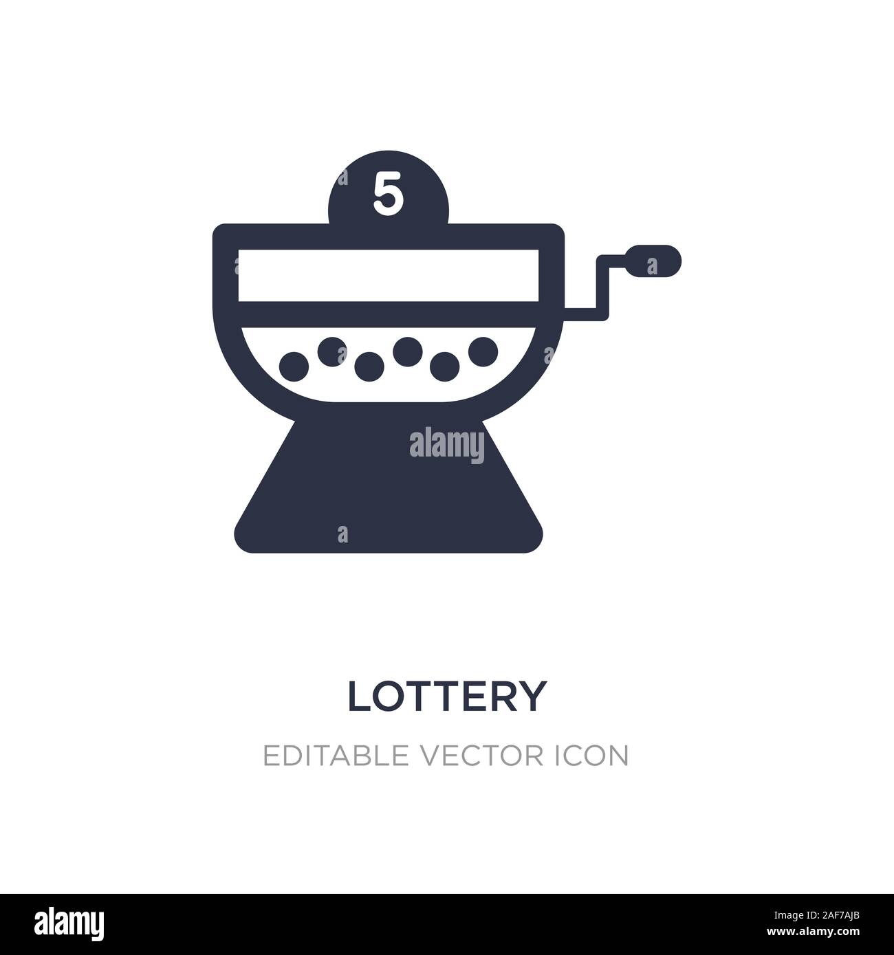 lottery icon on white background. Simple element illustration from ...
