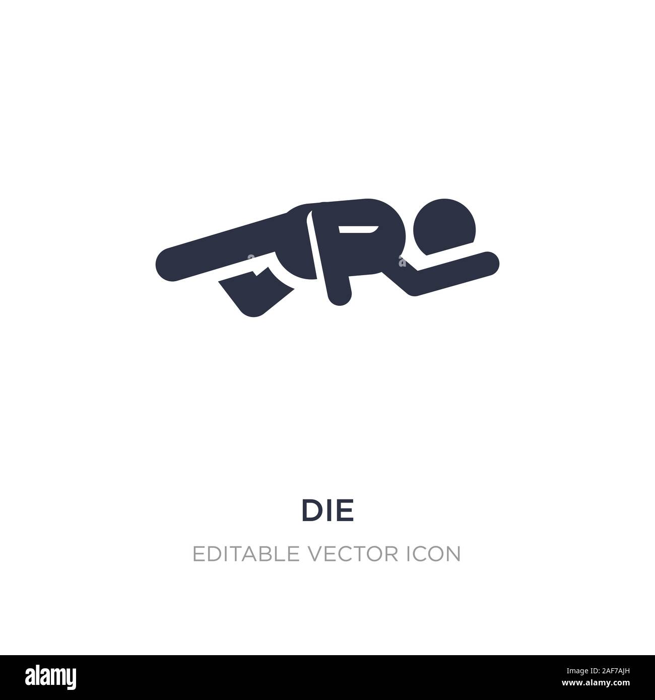 die icon on white background. Simple element illustration from ...