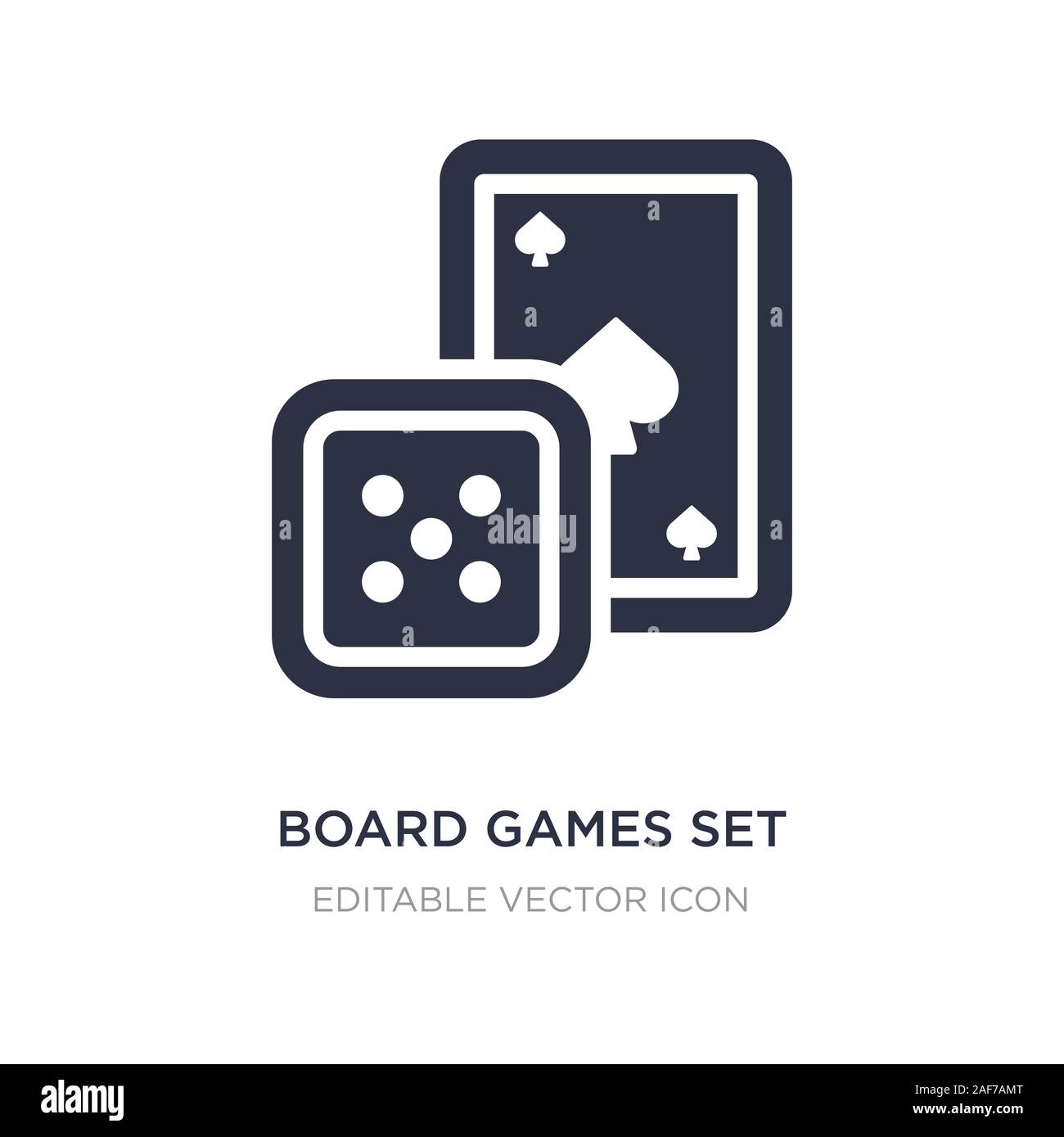 board games set icon on white background. Simple element illustration ...