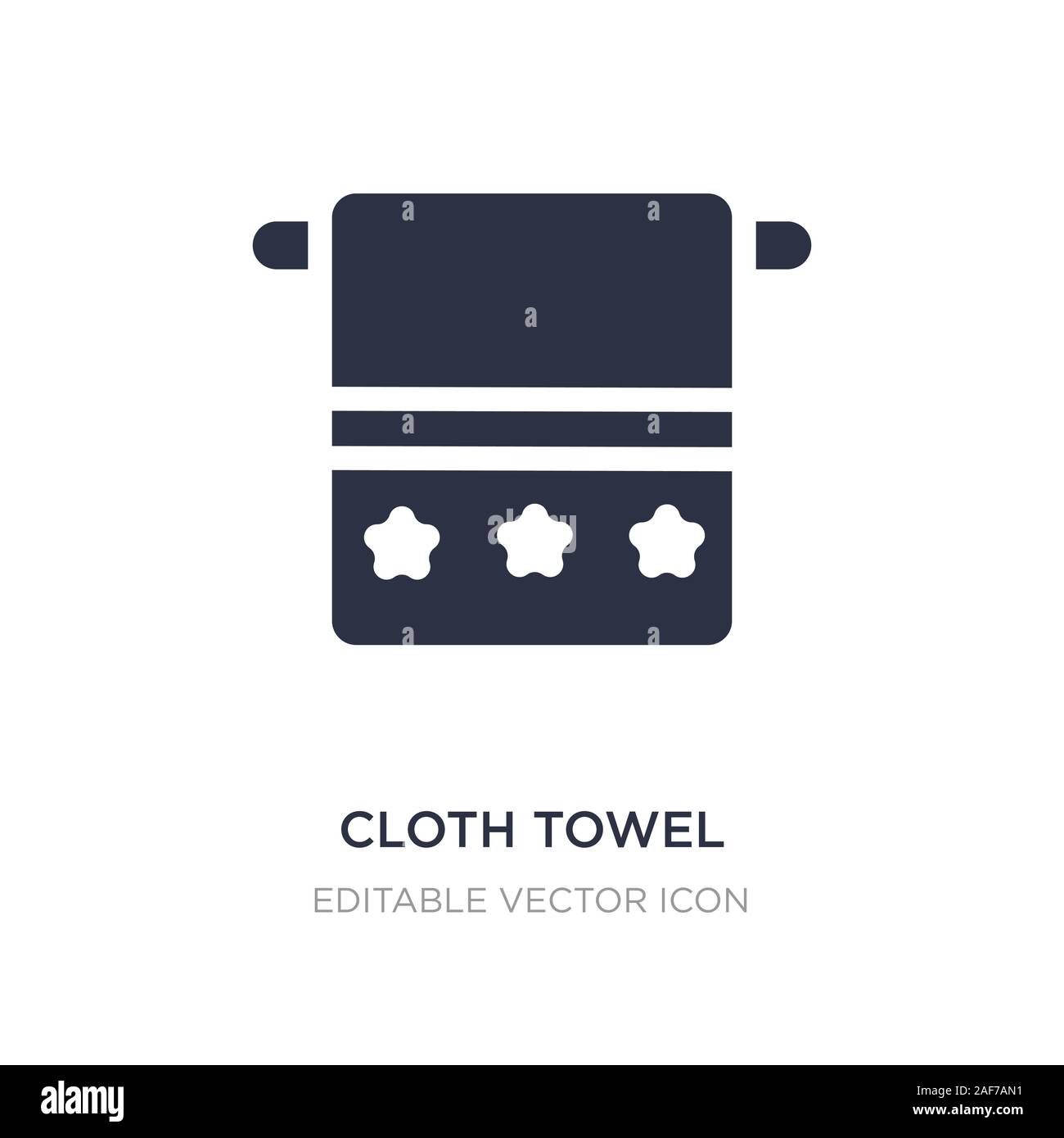 cloth towel icon on white background. Simple element illustration from ...