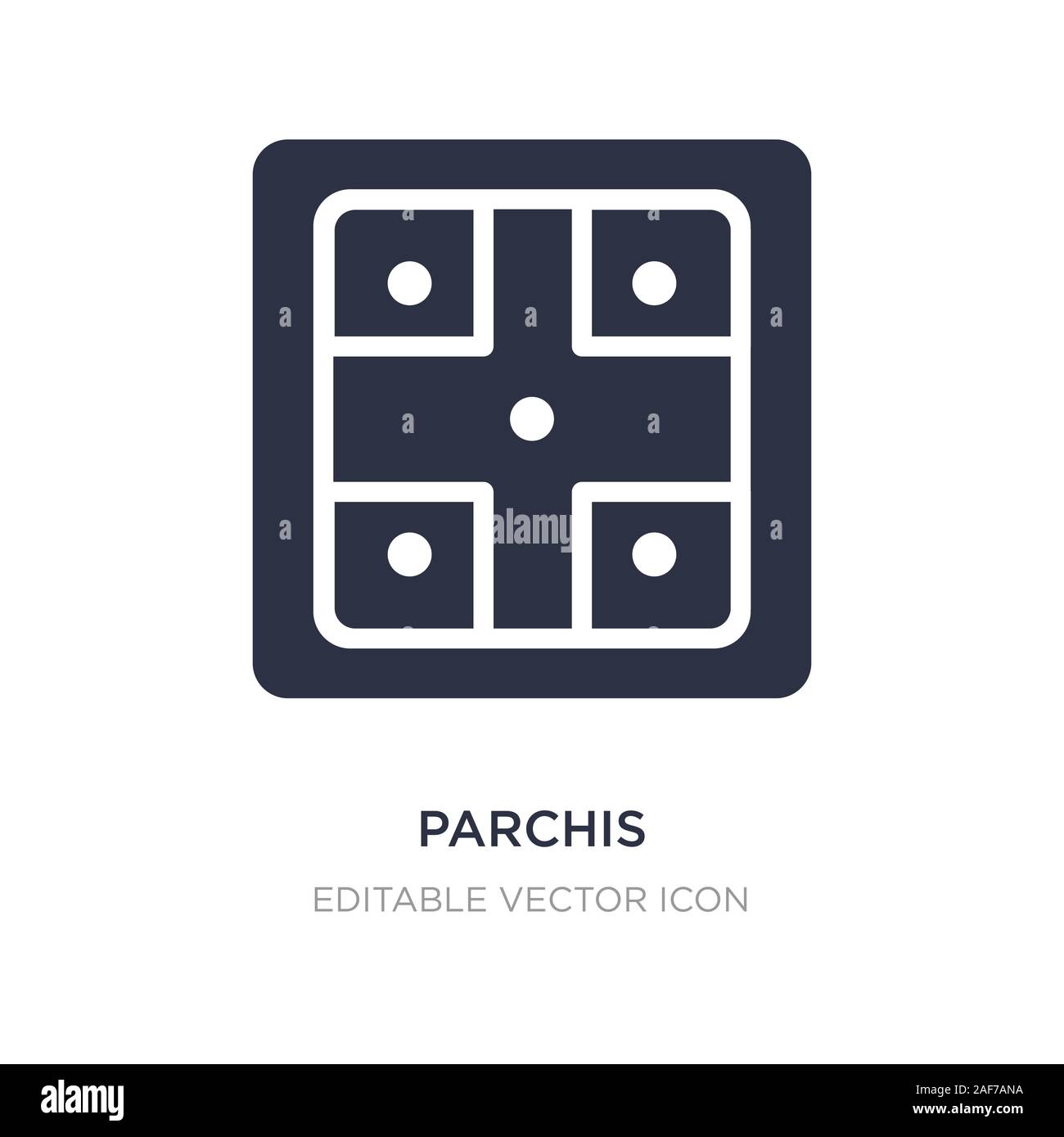parchis icon on white background. Simple element illustration from Entertainment concept ...