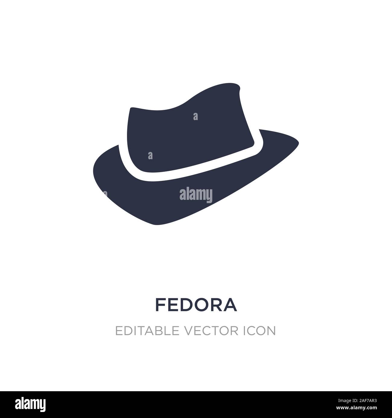 fedora icon on white background. Simple element illustration from ...