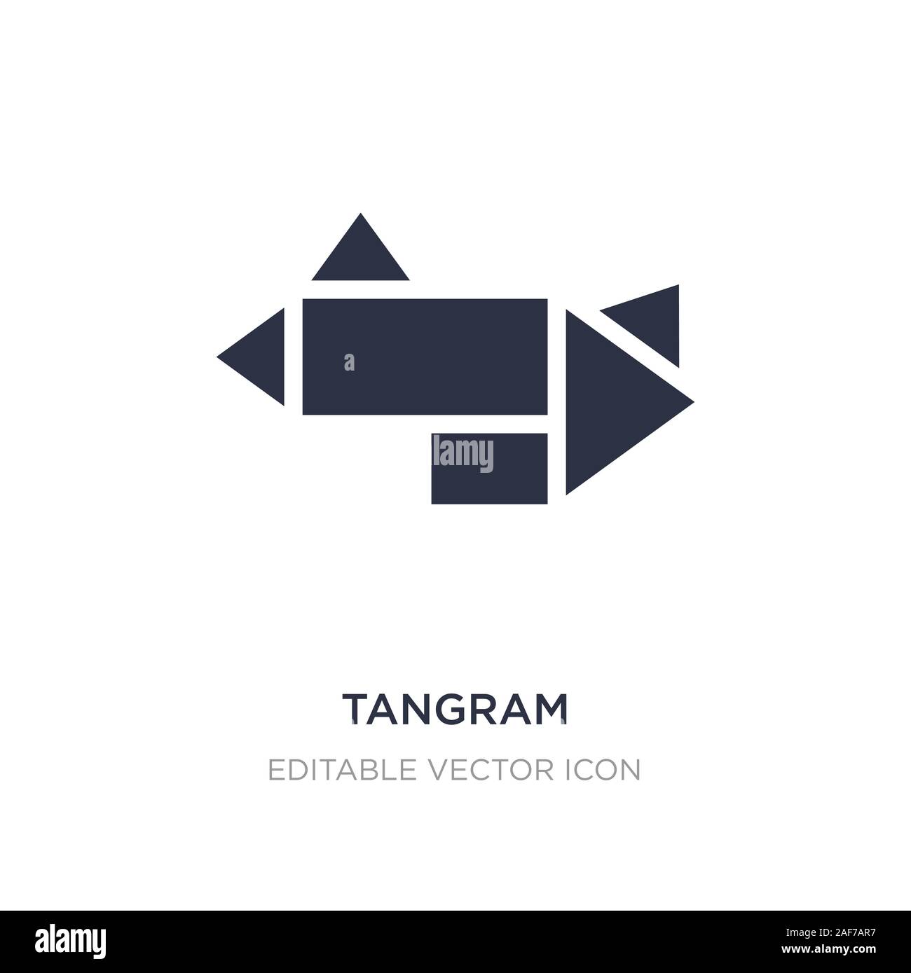 tangram icon on white background. Simple element illustration from ...