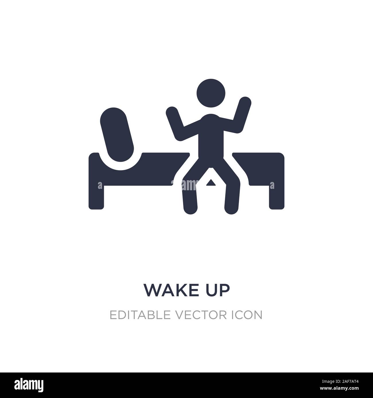 wake up icon on white background. Simple element illustration from ...