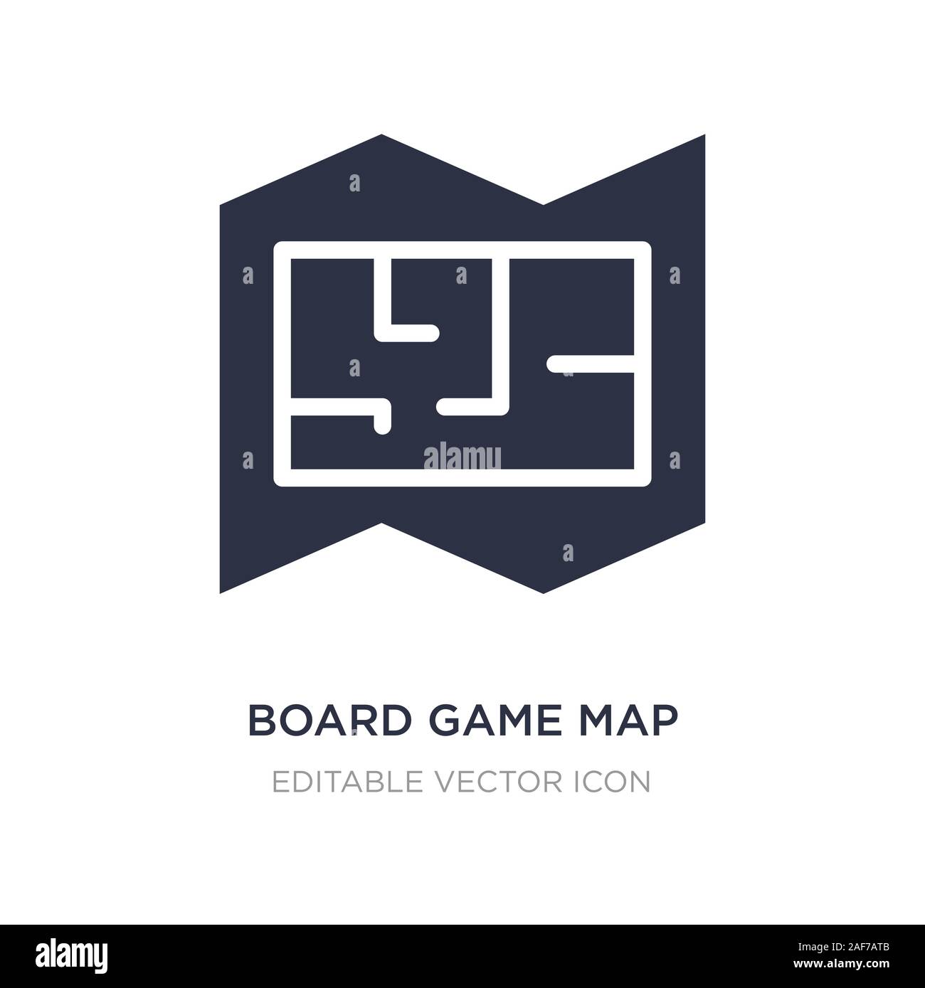 board game map icon on white background. Simple element illustration ...