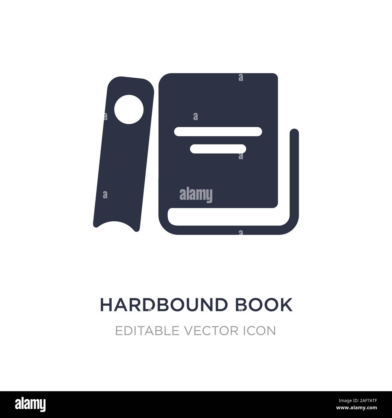 hardbound book variant icon on white background. Simple element ...