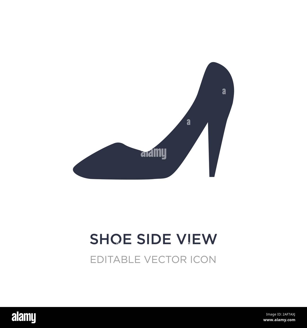 shoe side view icon on white background. Simple element illustration ...