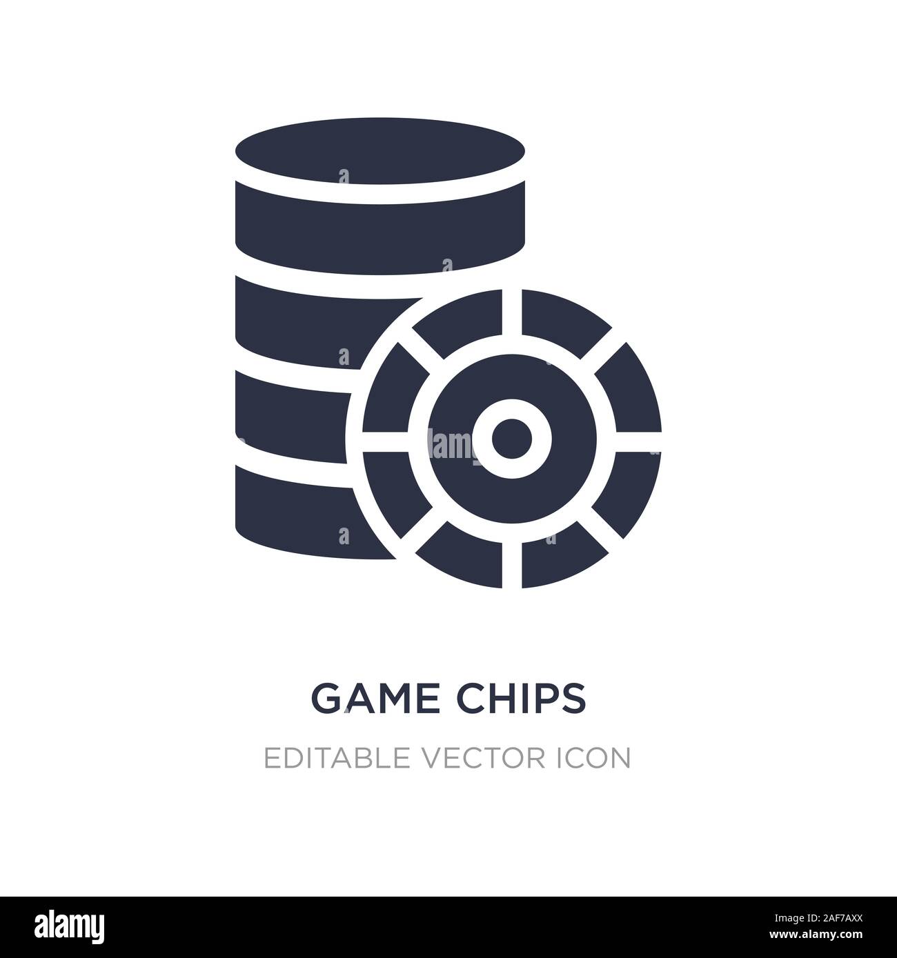 game chips icon on white background. Simple element illustration from ...