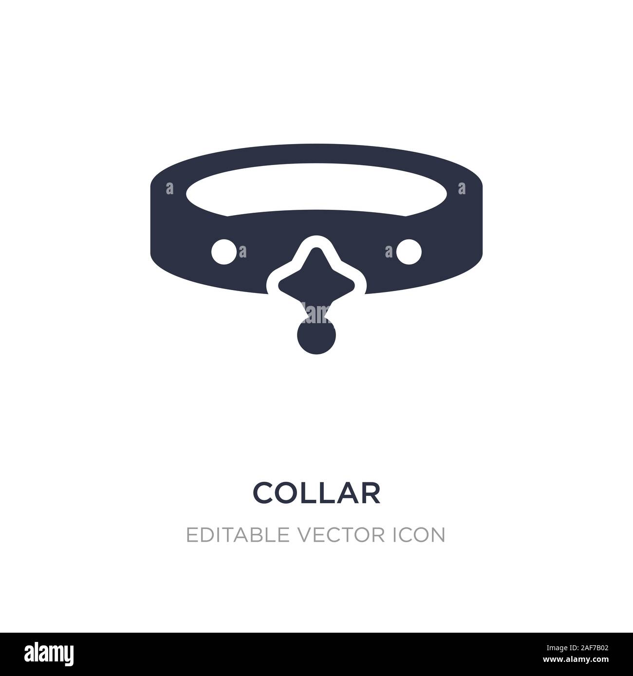 collar icon on white background. Simple element illustration from ...