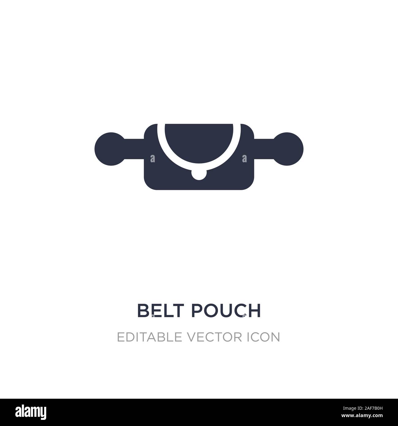 belt pouch icon on white background. Simple element illustration from ...