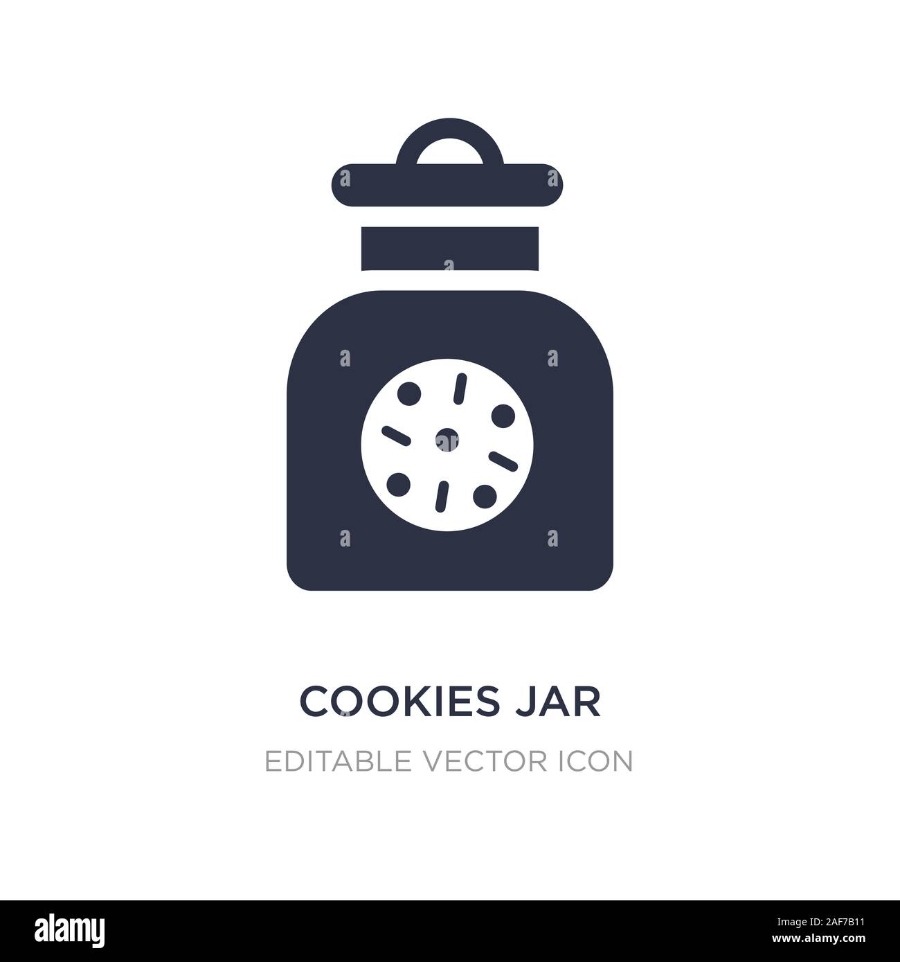 cookies jar icon on white background. Simple element illustration from ...