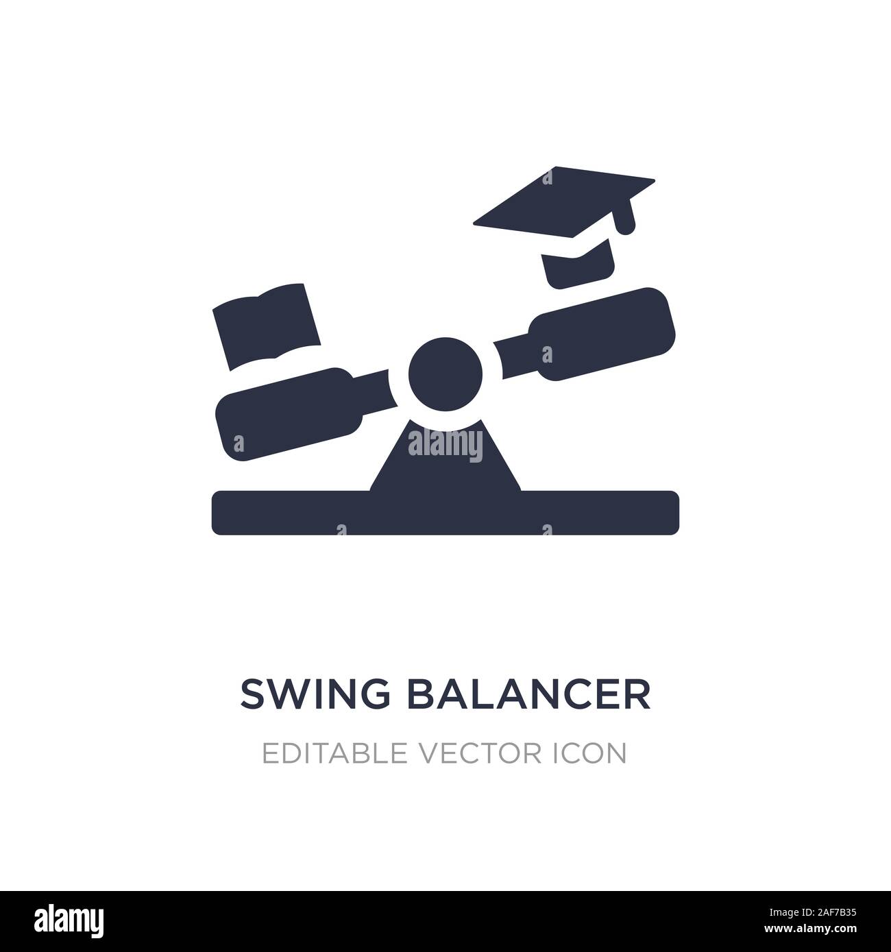 swing balancer icon on white background. Simple element illustration ...