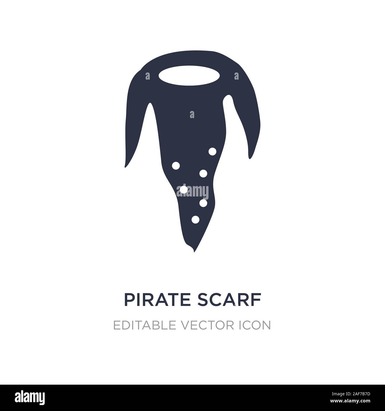 pirate scarf icon on white background. Simple element illustration from ...