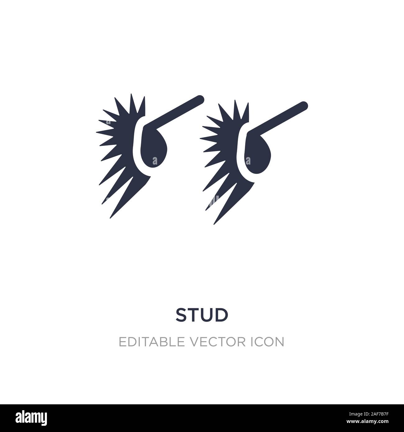 stud icon on white background. Simple element illustration from Fashion ...