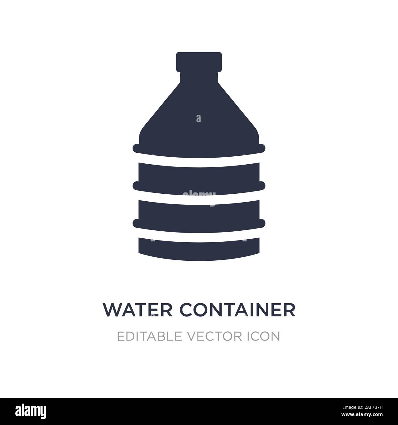 water container icon on white background. Simple element illustration ...