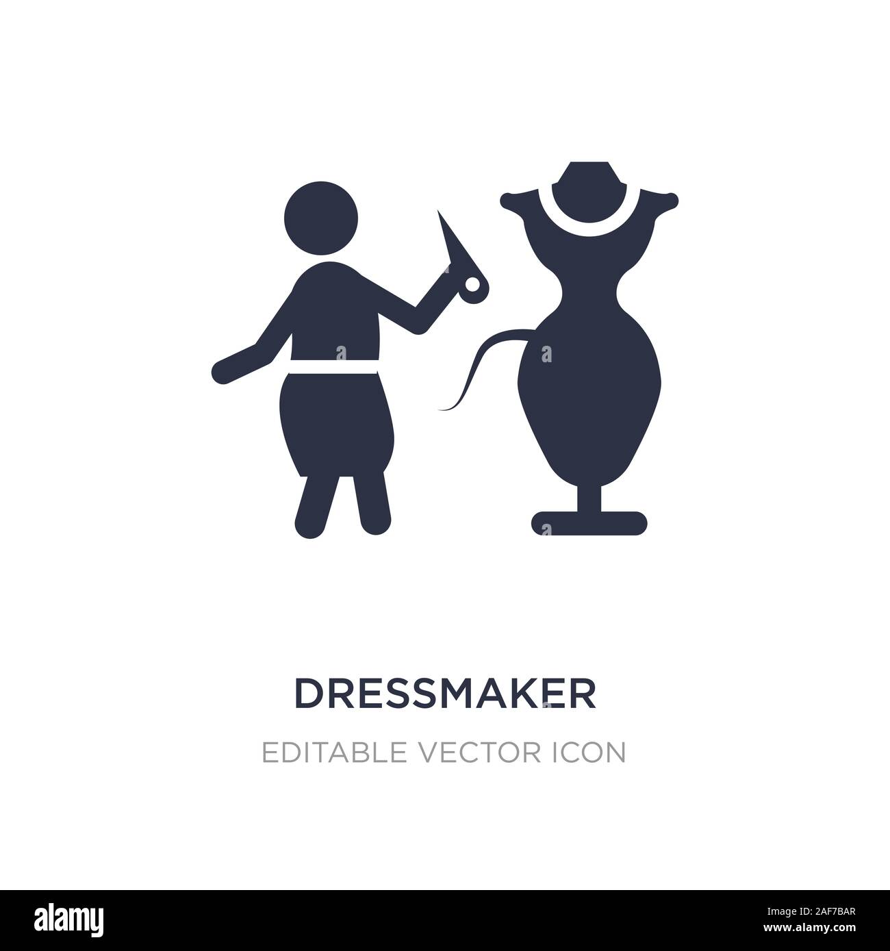 dressmaker icon on white background. Simple element illustration from ...