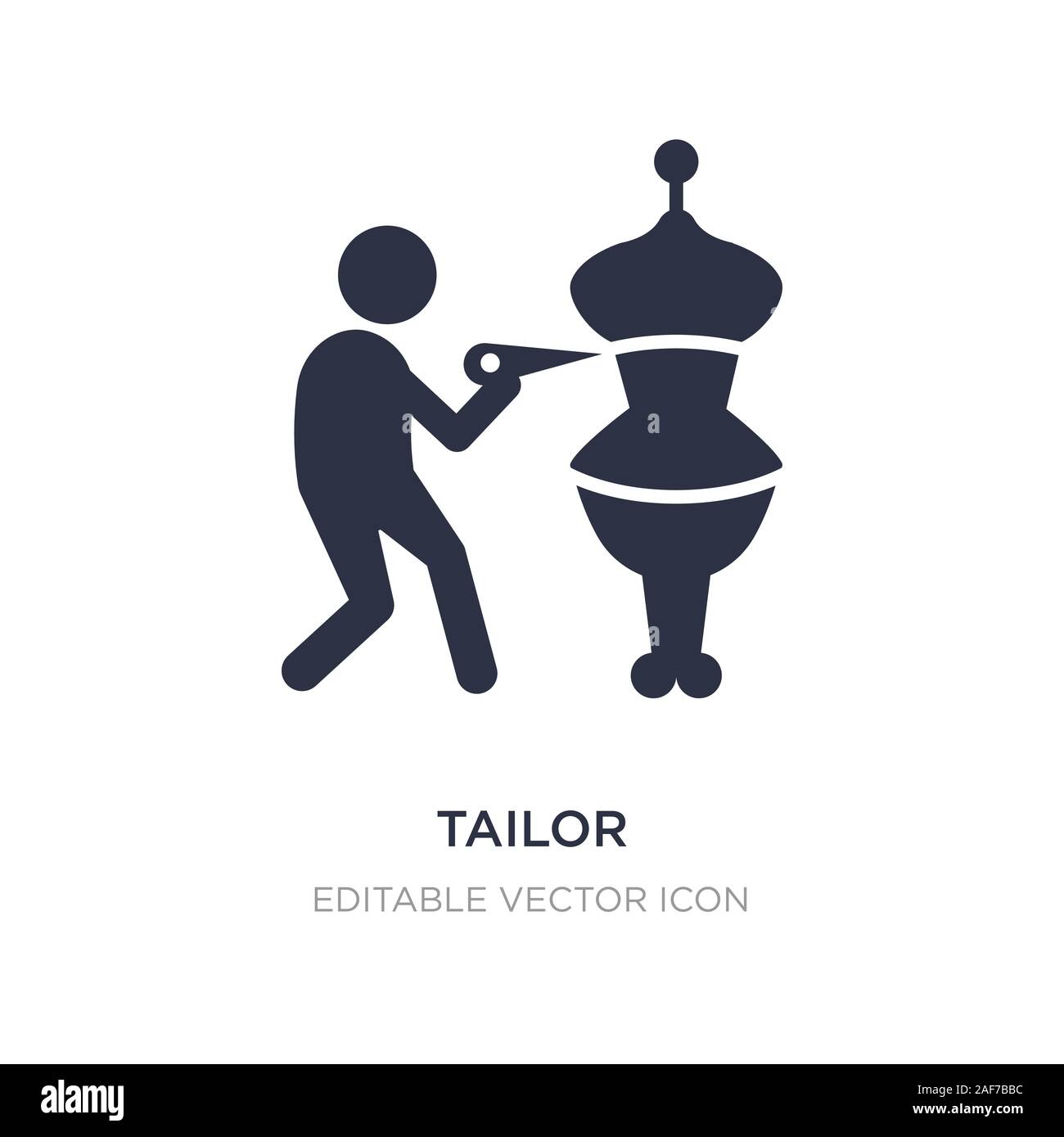 tailor icon on white background. Simple element illustration from ...