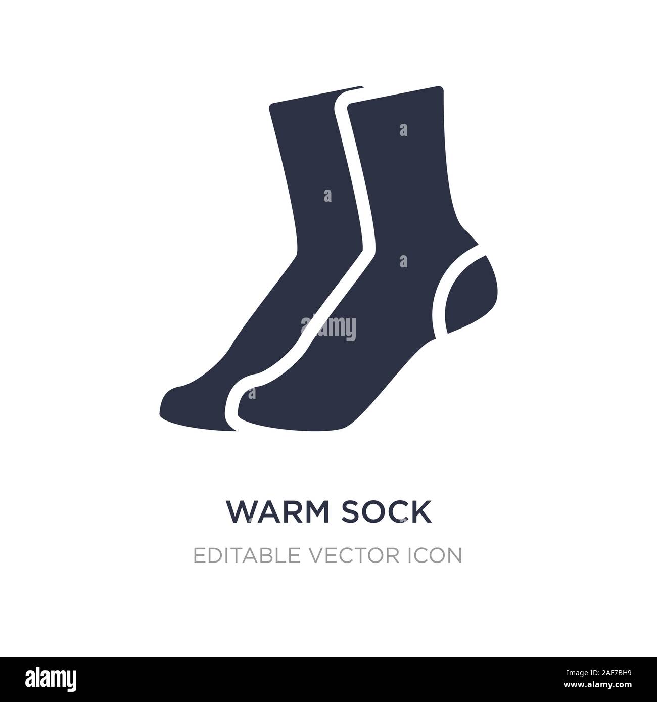 warm sock icon on white background. Simple element illustration from ...