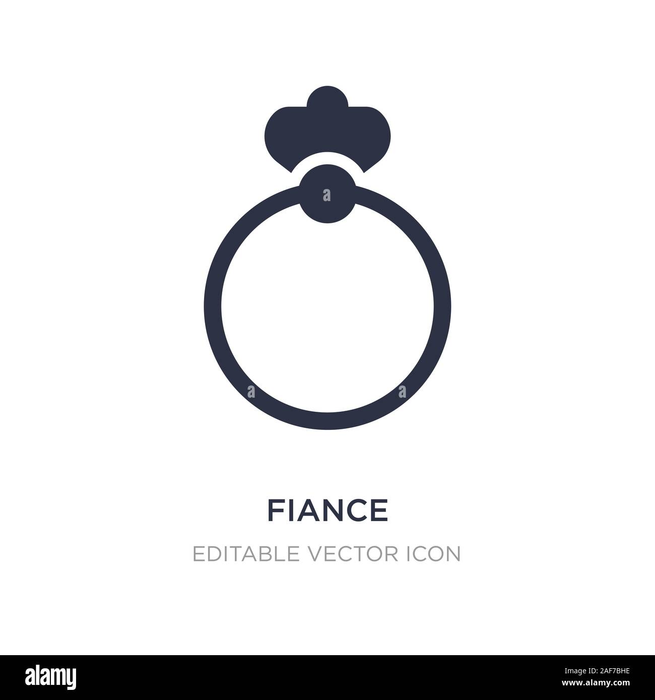 fiance icon on white background. Simple element illustration from ...
