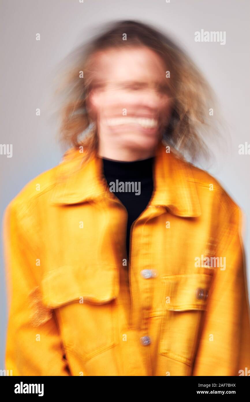 Concept Shot Of Woman With Distorted Face Illustrating Mental Health ...