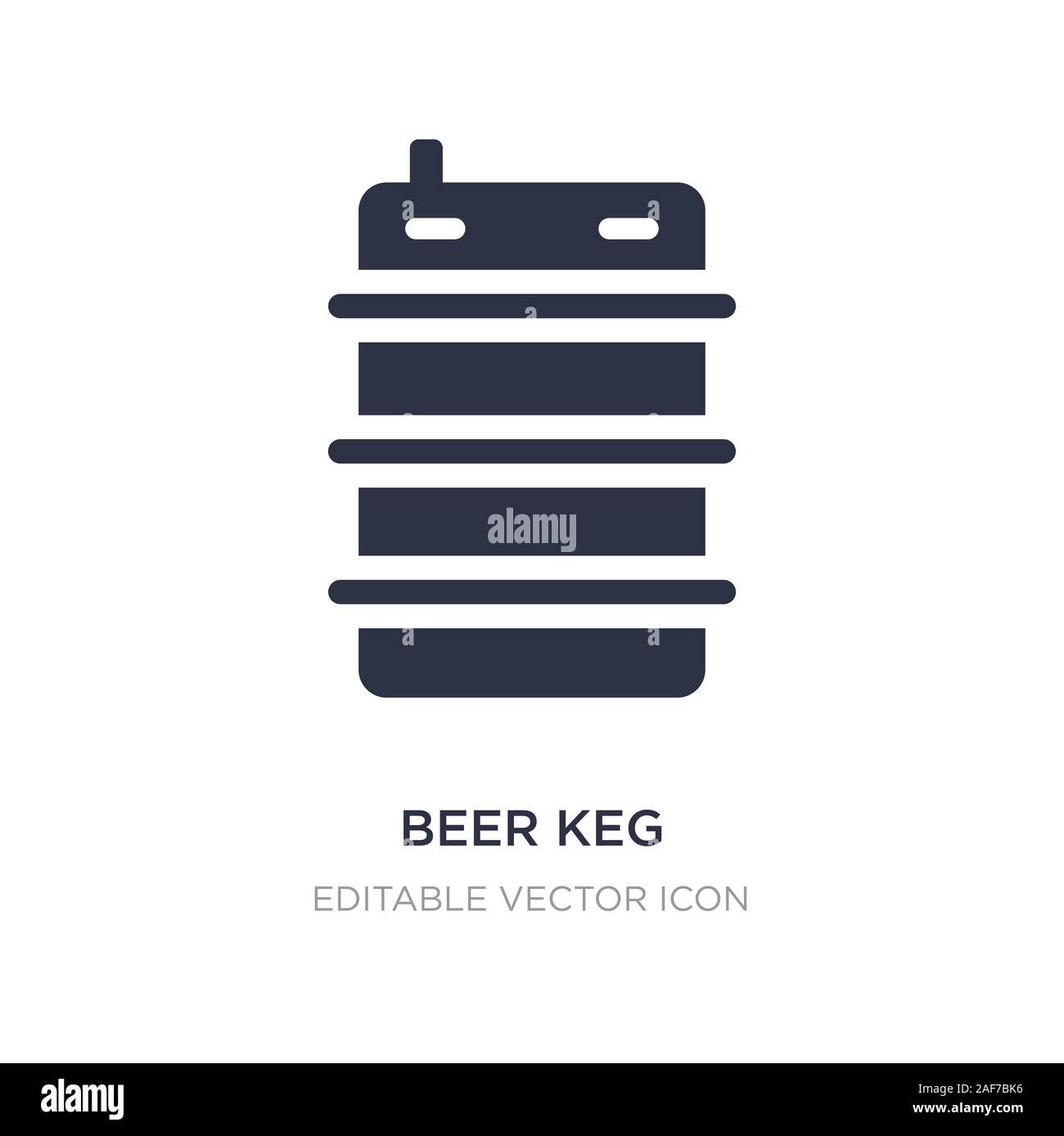 beer keg icon on white background. Simple element illustration from ...
