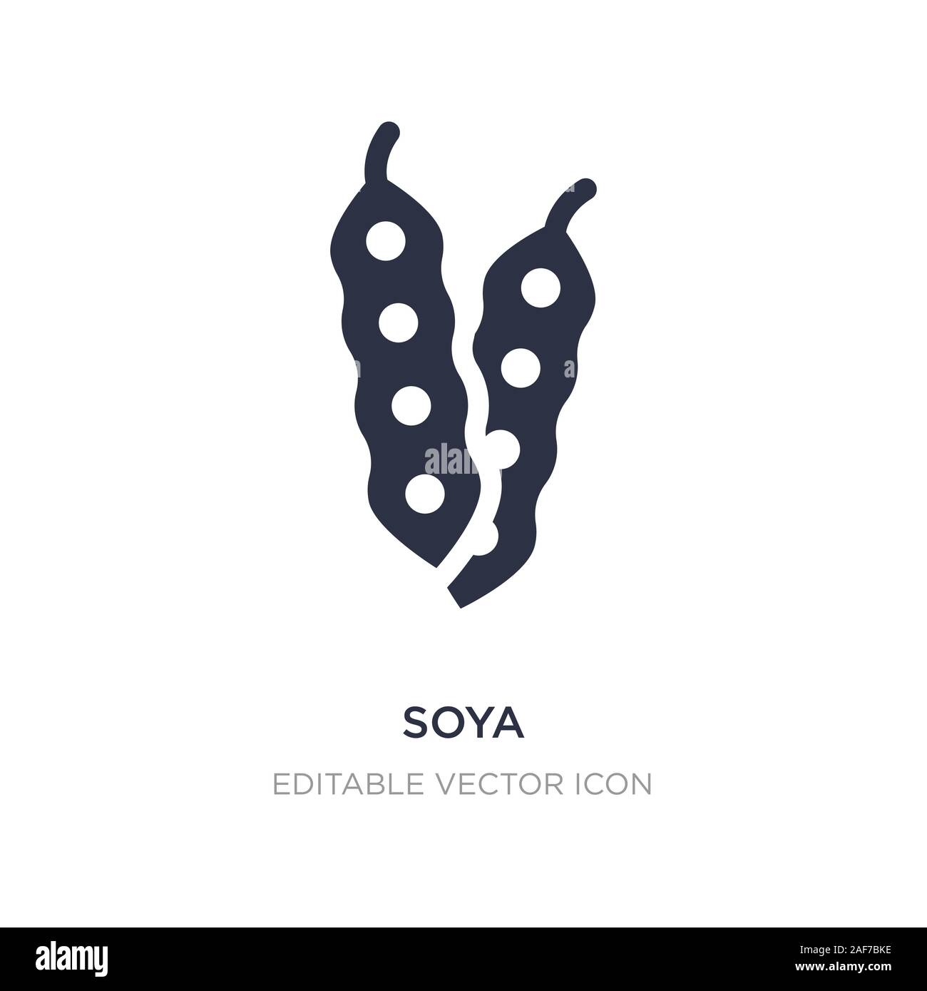 soya icon on white background. Simple element illustration from Food and restaurant concept ...