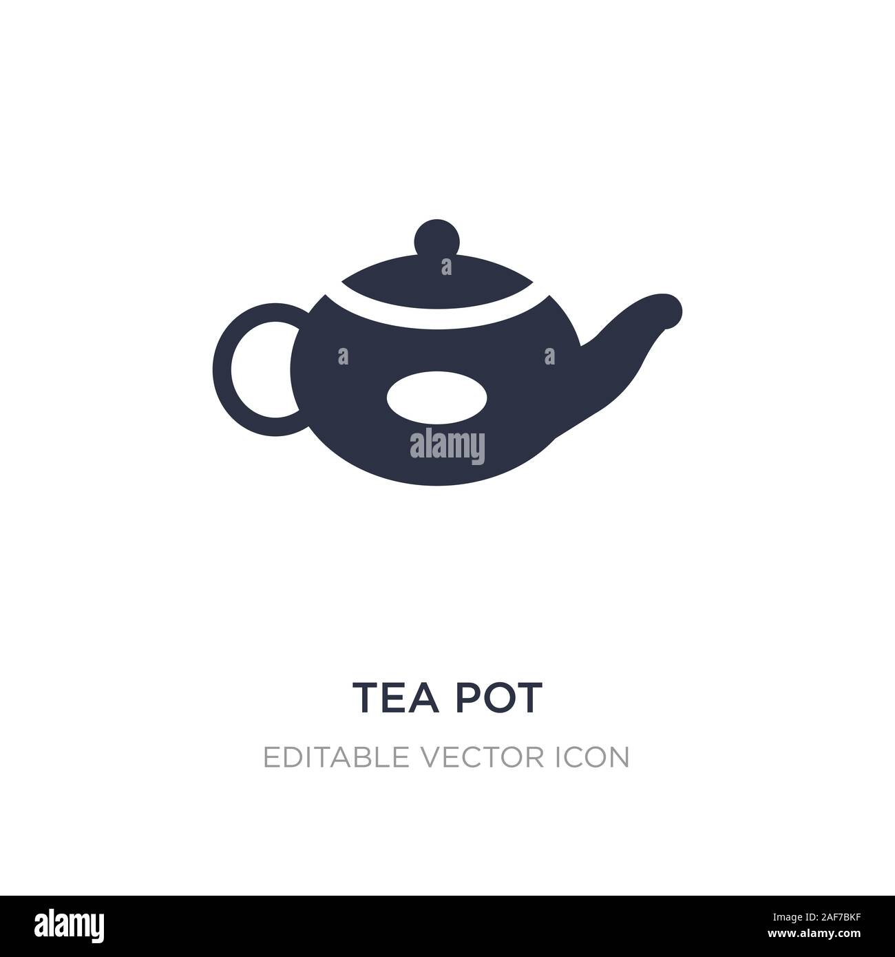 tea pot icon on white background. Simple element illustration from Food ...