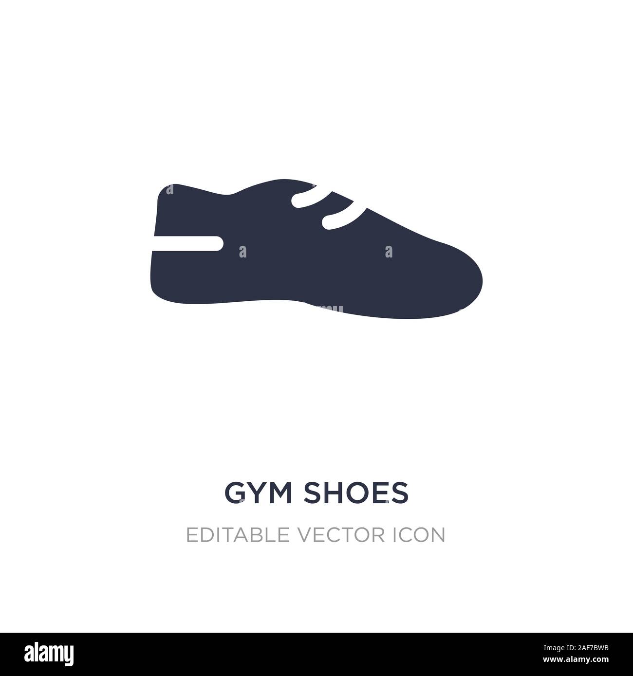 gym shoes icon on white background. Simple element illustration from ...