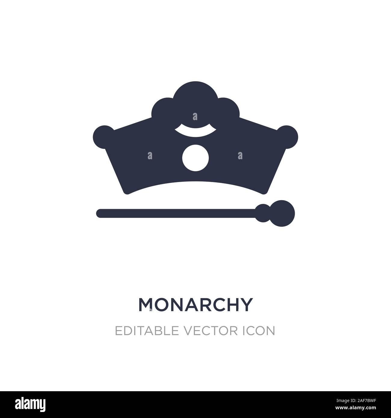monarchy icon on white background. Simple element illustration from ...
