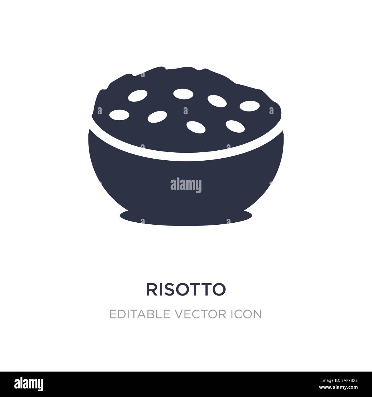 risotto icon on white background. Simple element illustration from Food ...