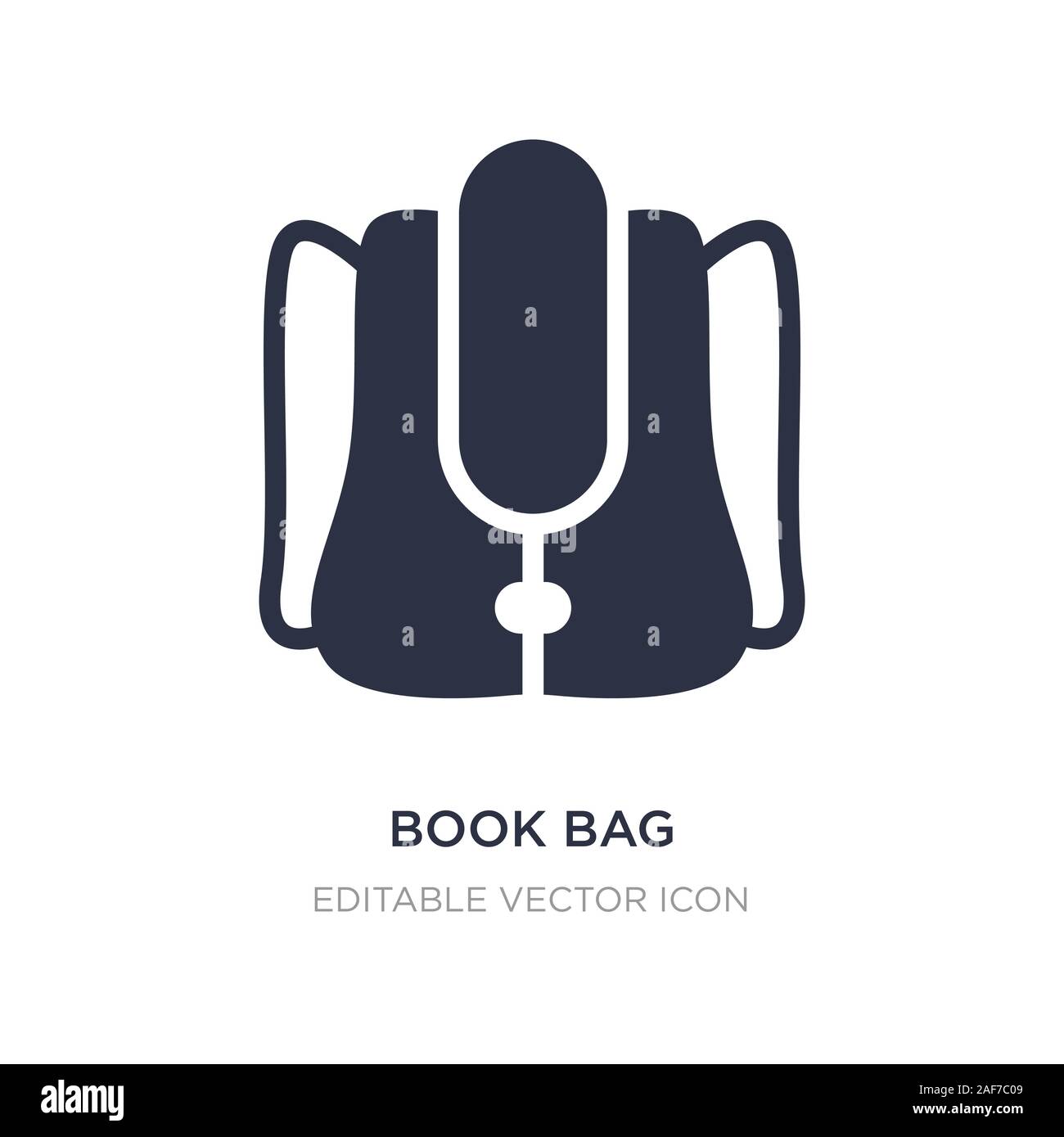 book bag icon on white background. Simple element illustration from ...
