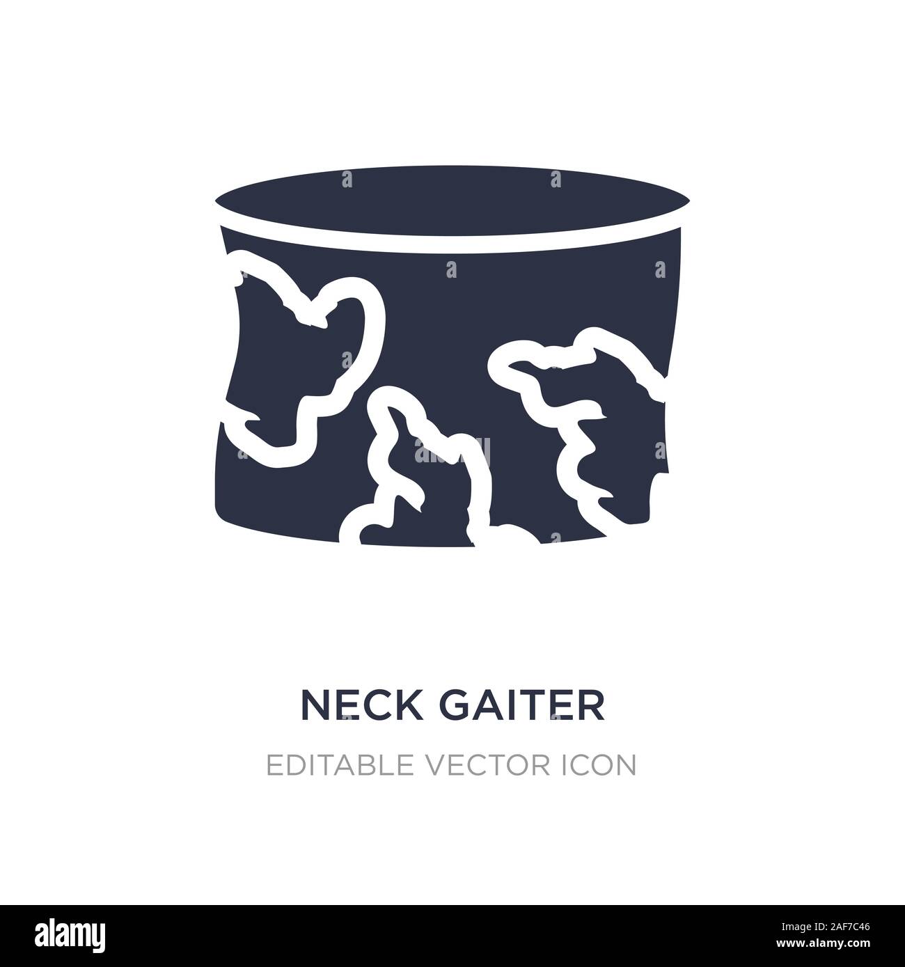 neck gaiter icon on white background. Simple element illustration from ...
