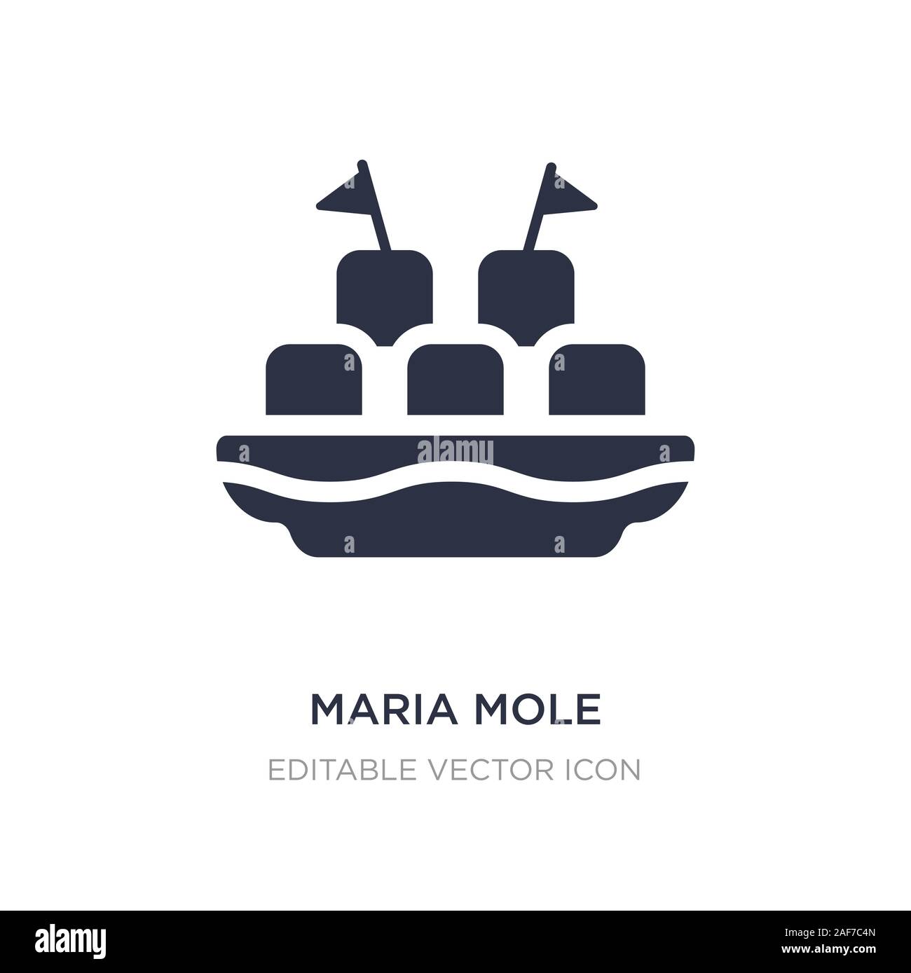 maria mole icon on white background. Simple element illustration from ...