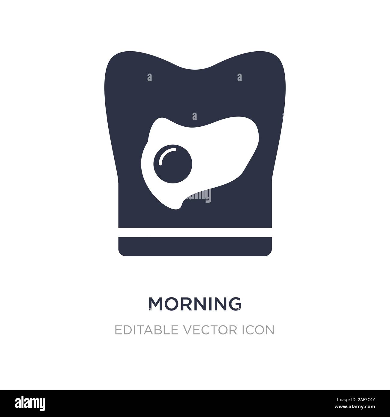 morning icon on white background. Simple element illustration from Food ...