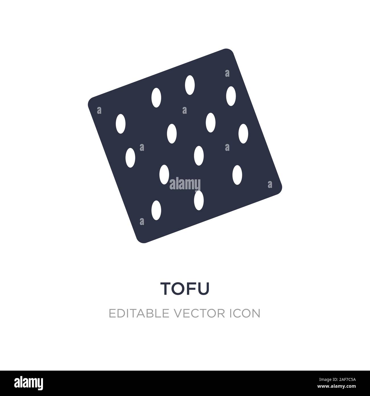 tofu icon on white background. Simple element illustration from Food ...