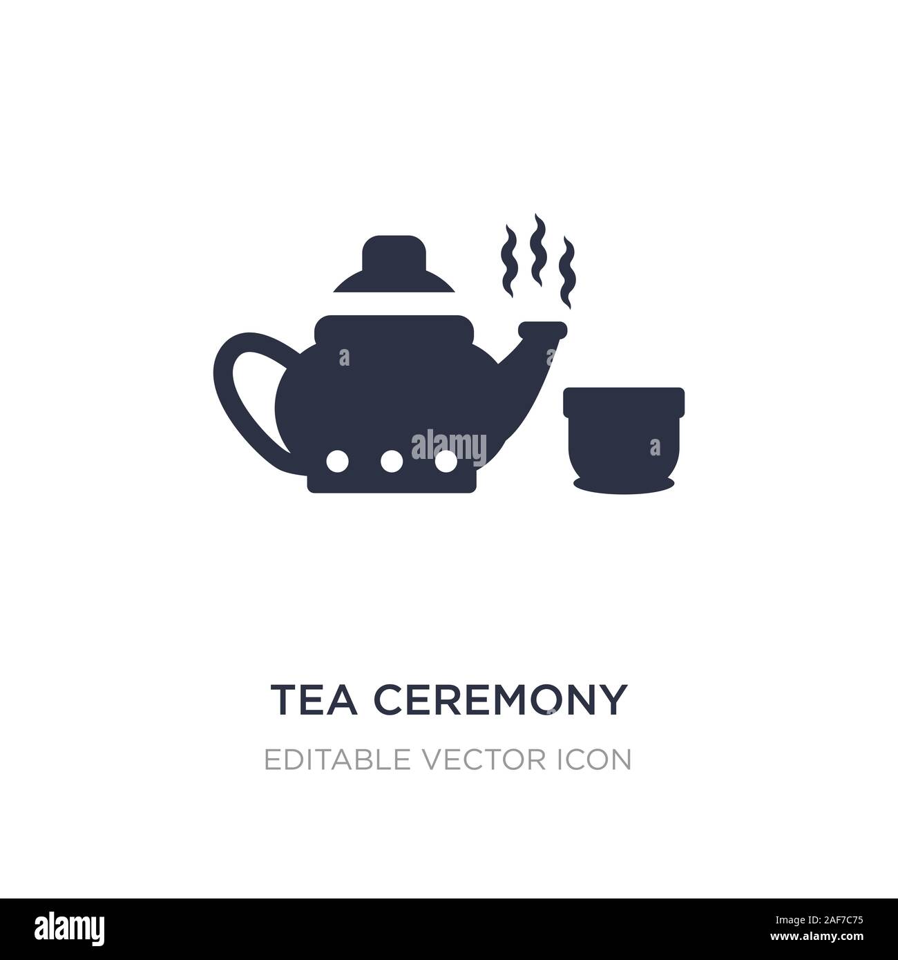 tea ceremony icon on white background. Simple element illustration from ...